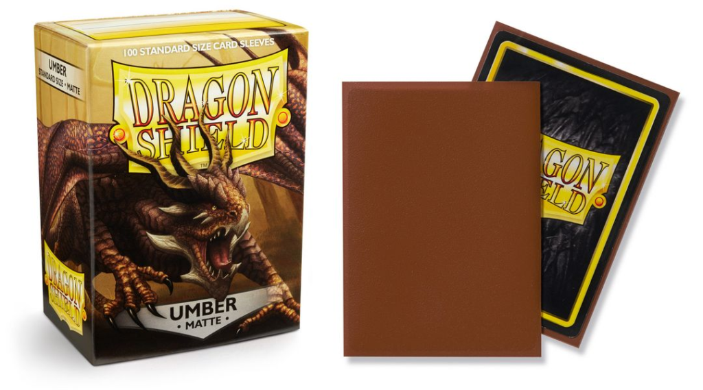 Standard Dragon Shield Sleeves (100) – Matte Umber – Goblin Store